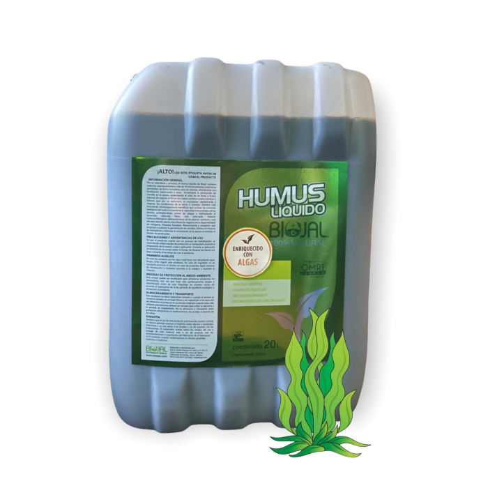 Humus líquido adicionado con Algas Marinas – Biojal